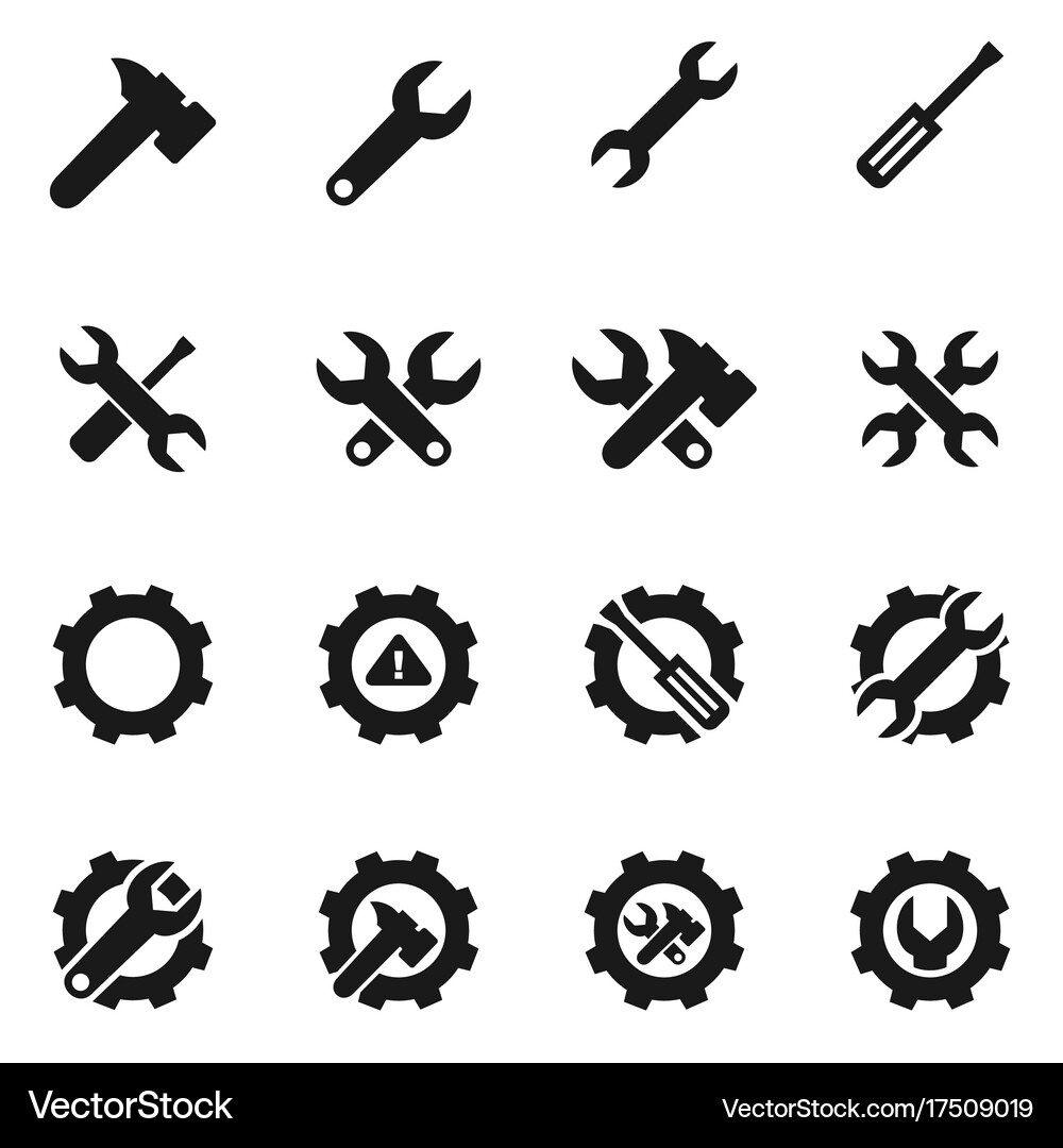 Tool icons Royalty Free Vector Image - VectorStock