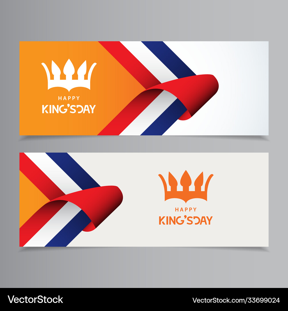 Happy kings day celebration template design Vector Image