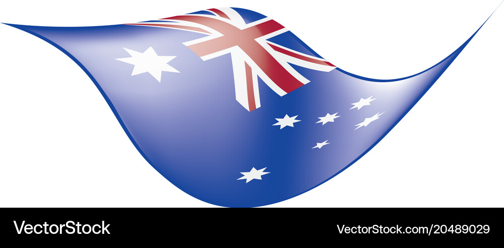 Australia flag Royalty Free Vector Image - VectorStock