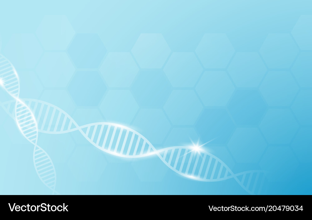 Abstract geometric shape dna and medicine Vector Image