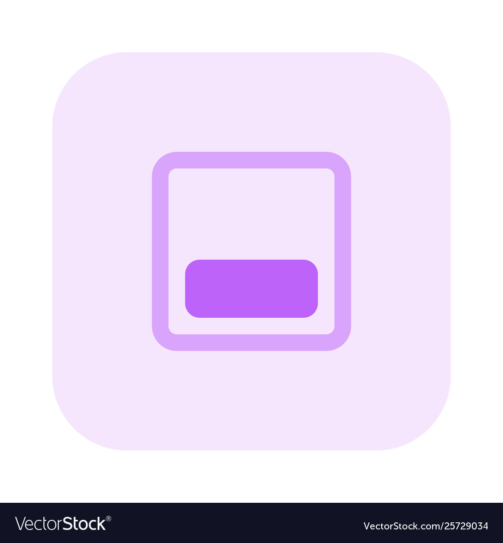 Bottom alignment-setting adjust layout Royalty Free Vector