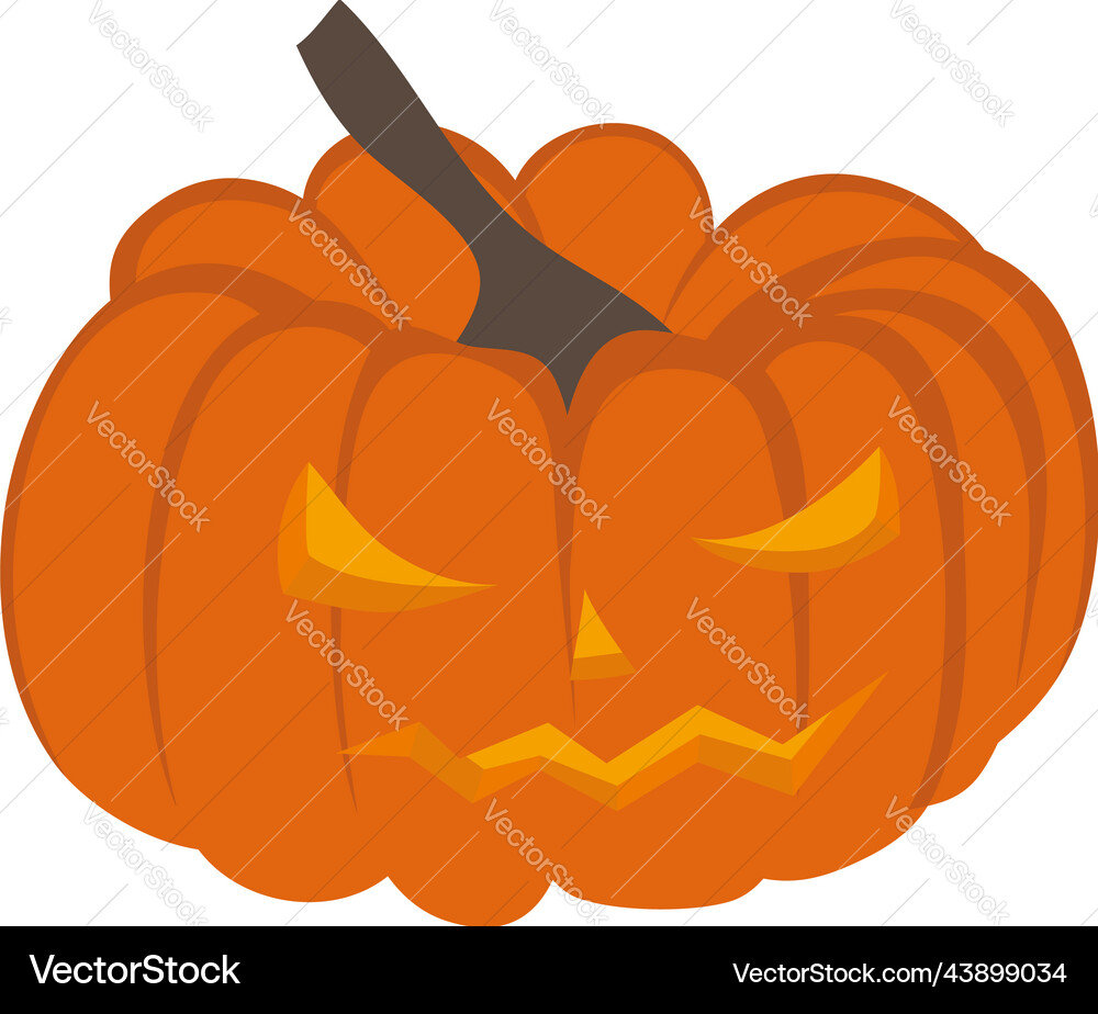 Happy halloween pumpkin element Royalty Free Vector Image
