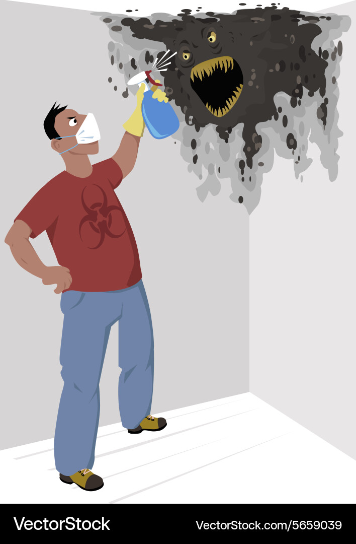 Black mold Royalty Free Vector Image - VectorStock