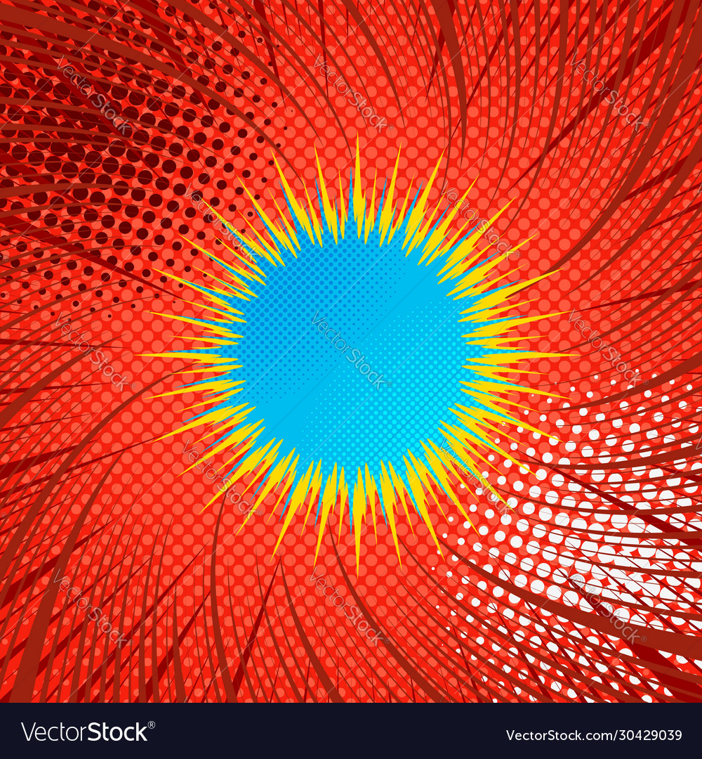 Comic explosive template Royalty Free Vector Image