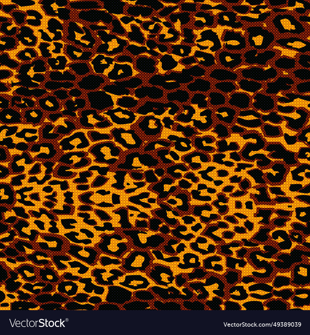 Leopard skin pattern Royalty Free Vector Image