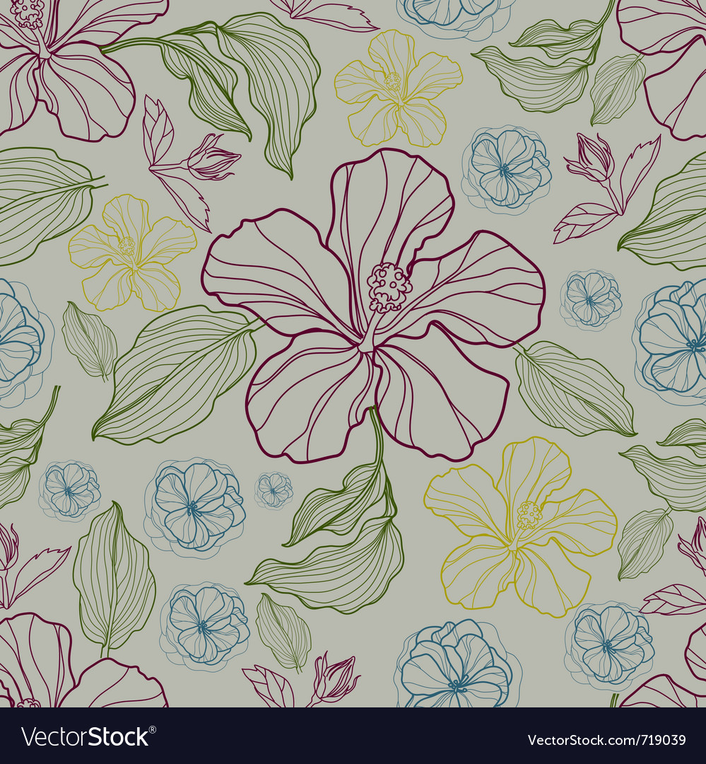 Seamless vintage floral Royalty Free Vector Image