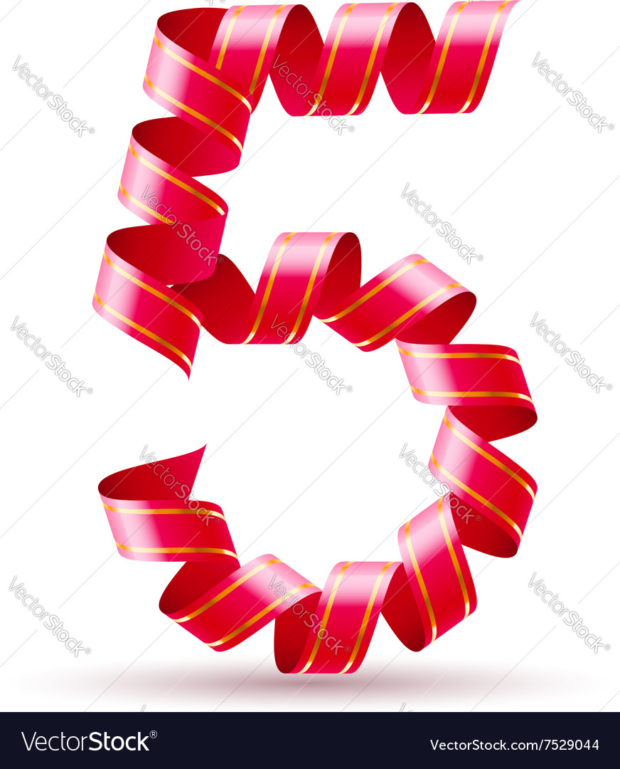Festive numbers Royalty Free Vector Image - VectorStock