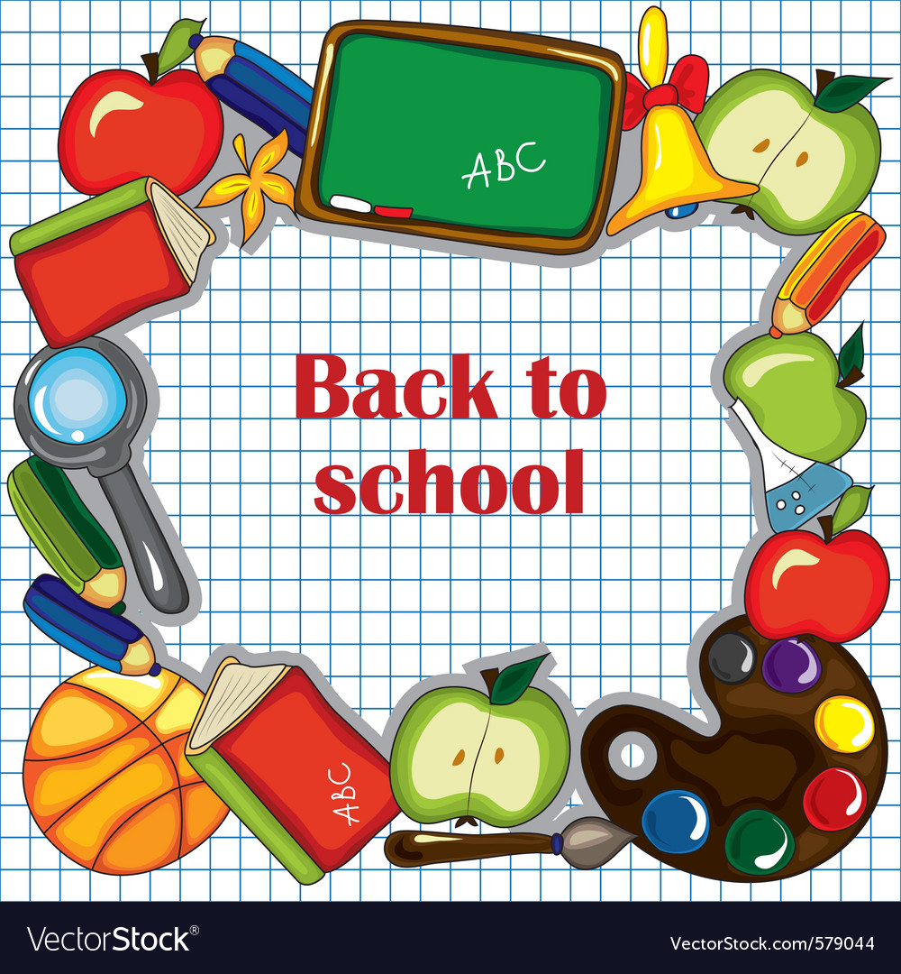 School design elements Royalty Free Vector Image