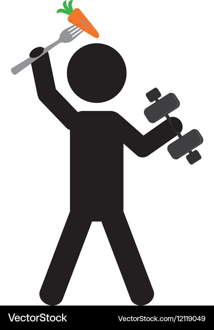 Exercise pictograph icon image Royalty Free Vector Image