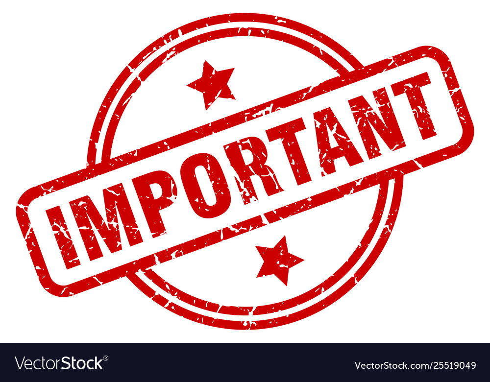 Important Royalty Free Vector Image - VectorStock