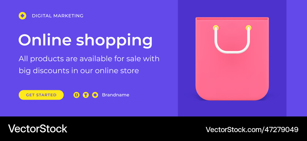 Online Shopping Retail Business Optimization Vector Image