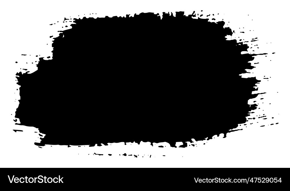 Brush stroke frame for text grunge Royalty Free Vector Image