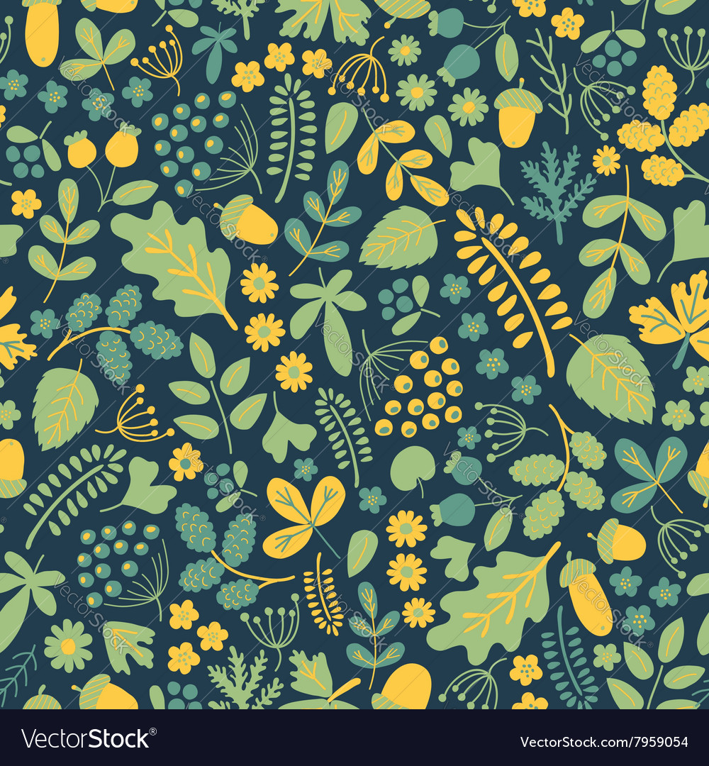 Forest pattern 5 Royalty Free Vector Image - VectorStock