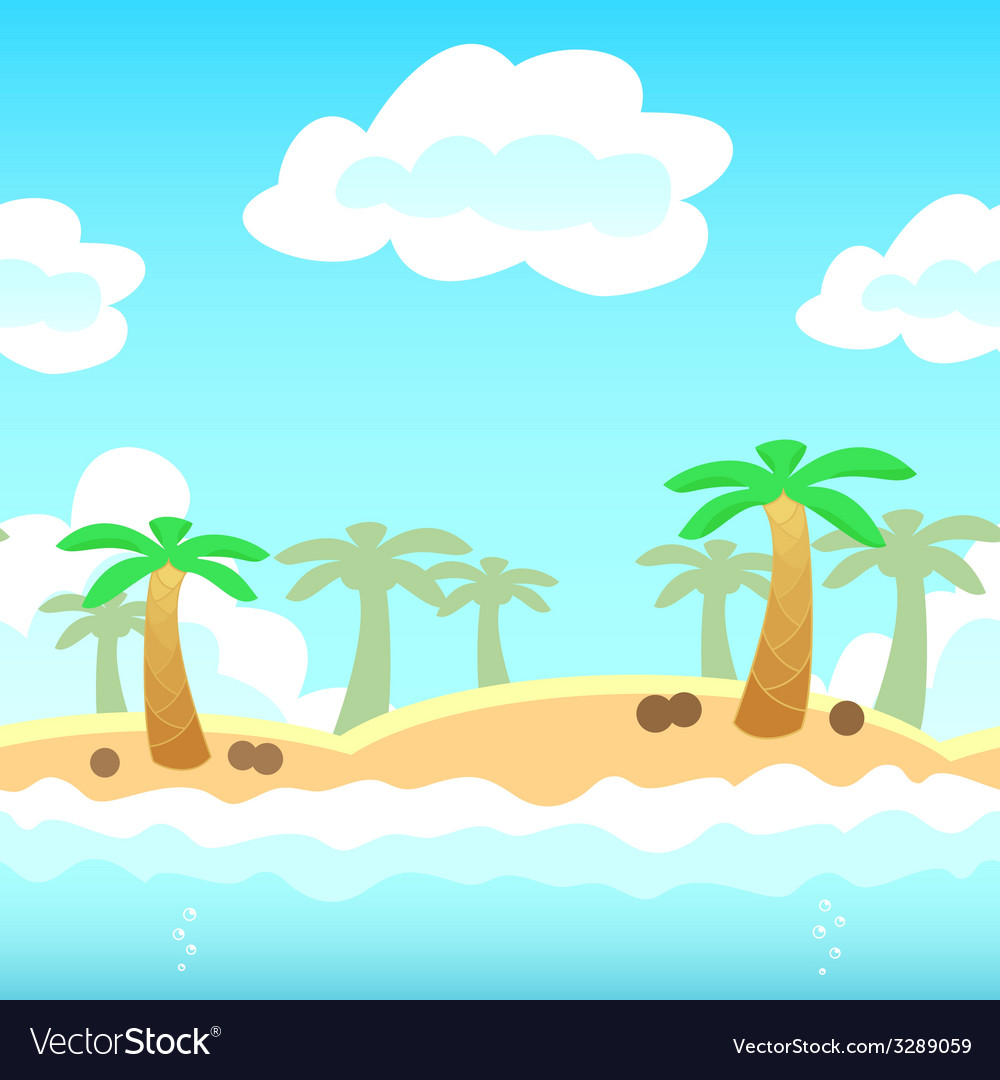 Beach game background Royalty Free Vector Image