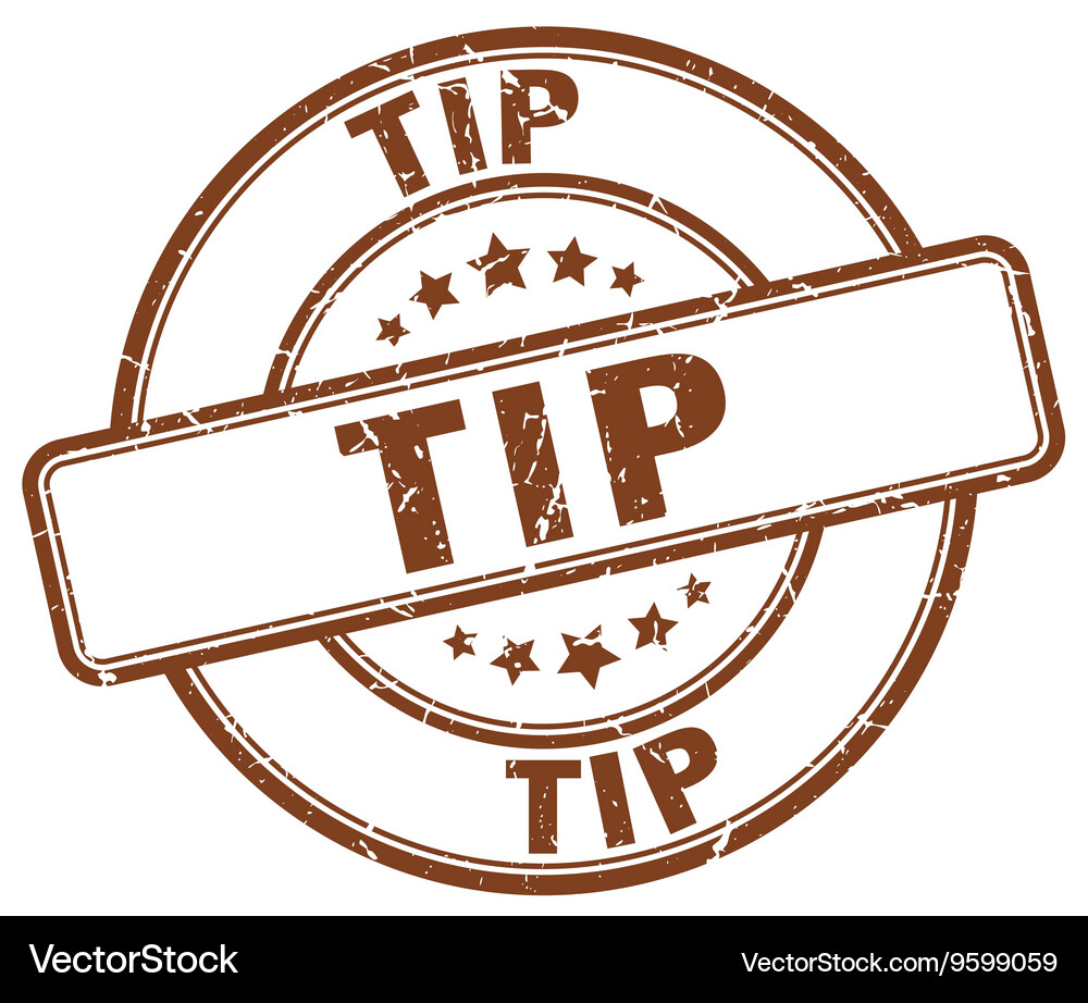 Tip stamp Royalty Free Vector Image - VectorStock