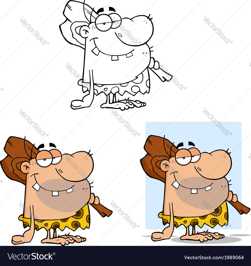 Caveman cartoon Royalty Free Vector Image - VectorStock Caveman cartoon Royalty Free Vector Image - VectorStock