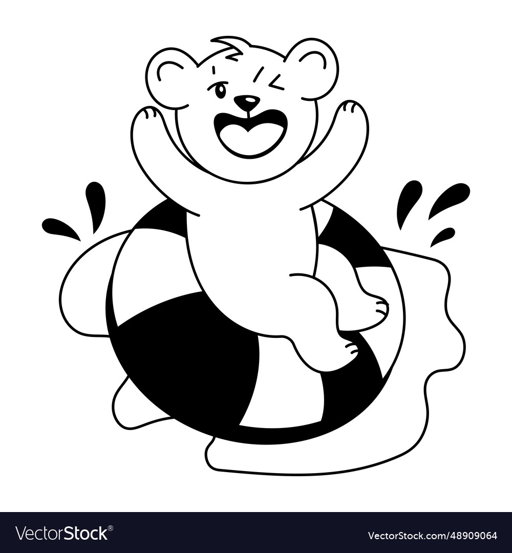 Swim float Royalty Free Vector Image - VectorStock