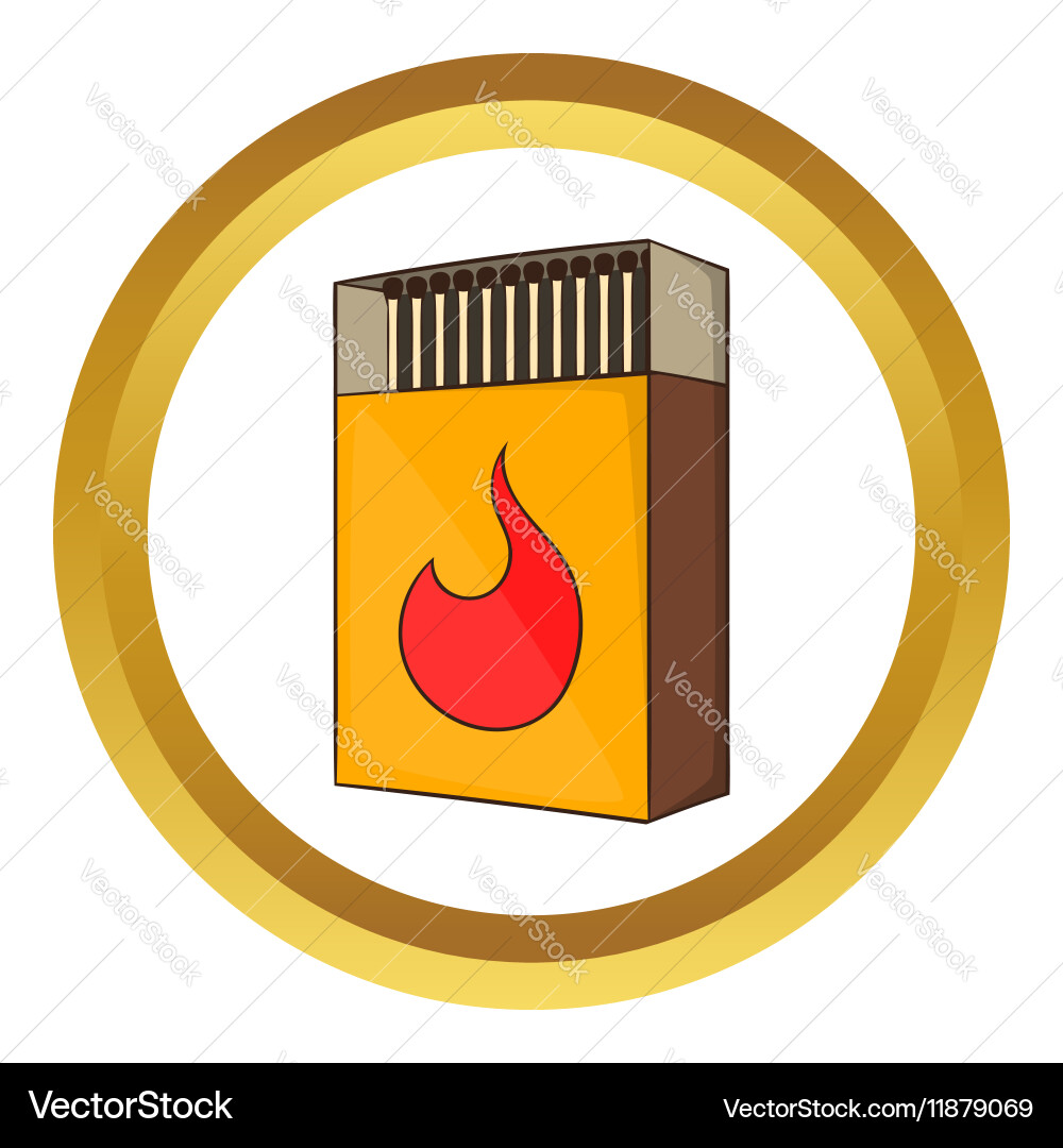 Box of matches icon Royalty Free Vector Image - VectorStock