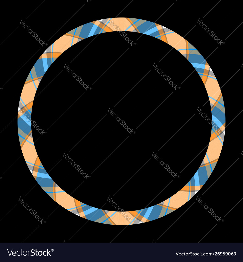 Circle borders and frames round border pattern Vector Image