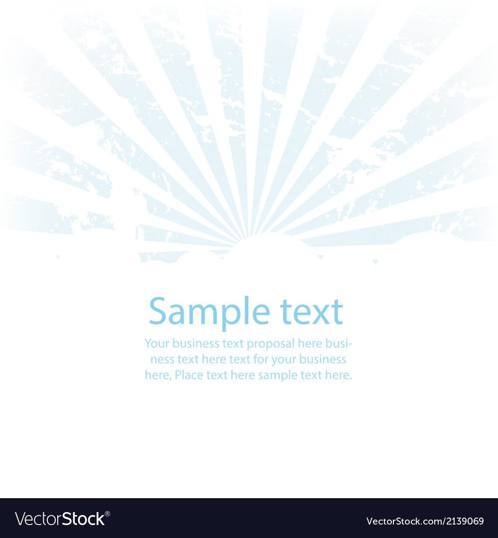 Sunburst retro cloud Royalty Free Vector Image