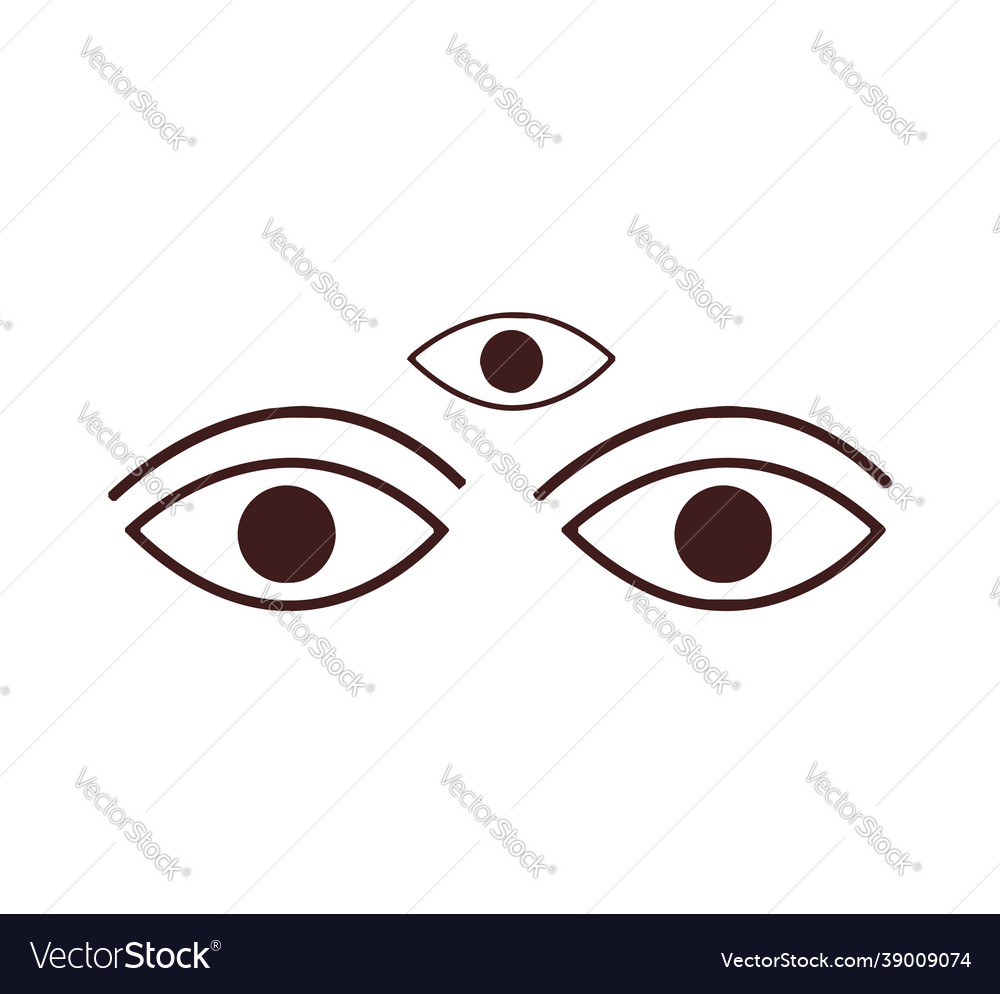 3rd eye Royalty Free Vector Image - VectorStock