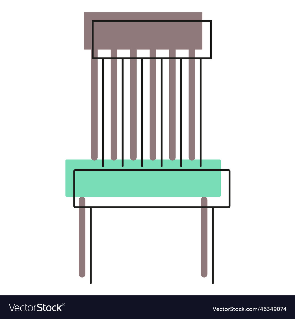 Basic chair icon Royalty Free Vector Image - VectorStock