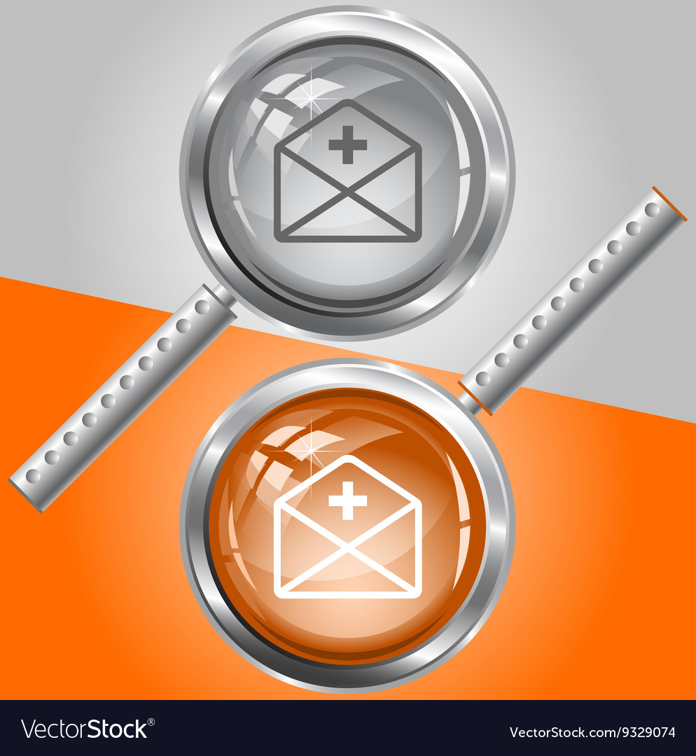 Mail plus Royalty Free Vector Image - VectorStock