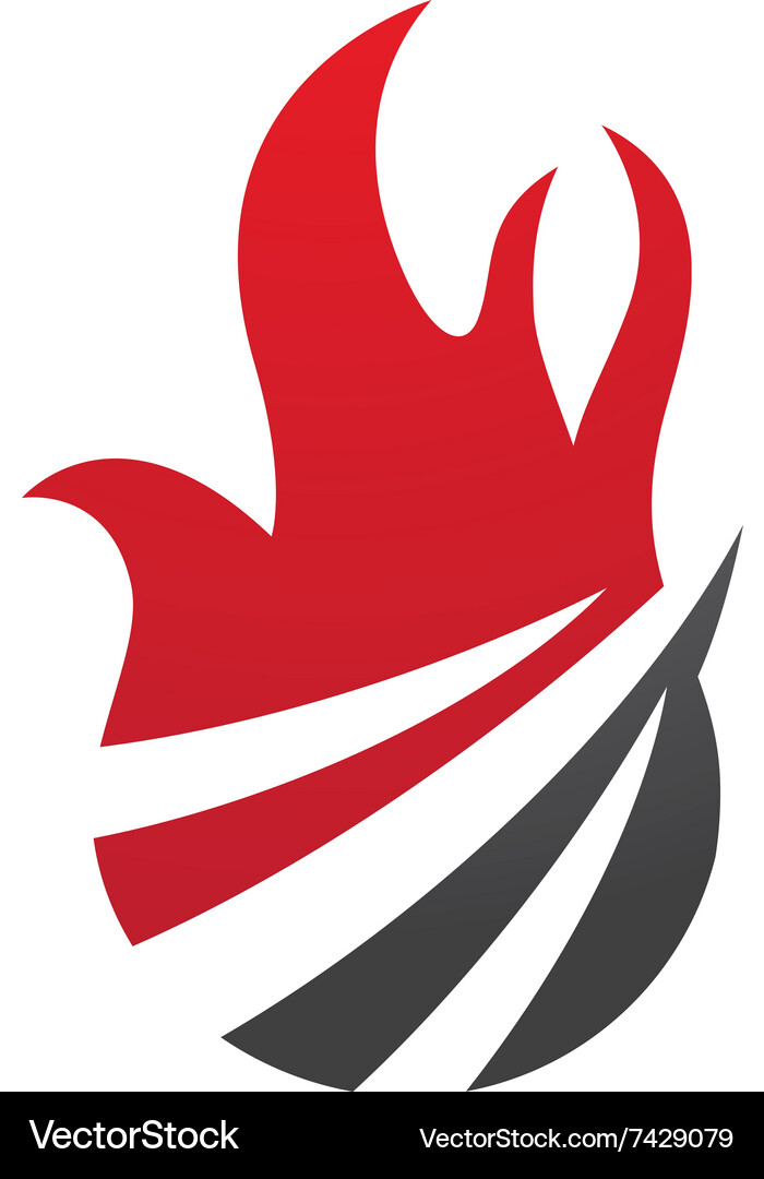 Fire flames logo Royalty Free Vector Image - VectorStock