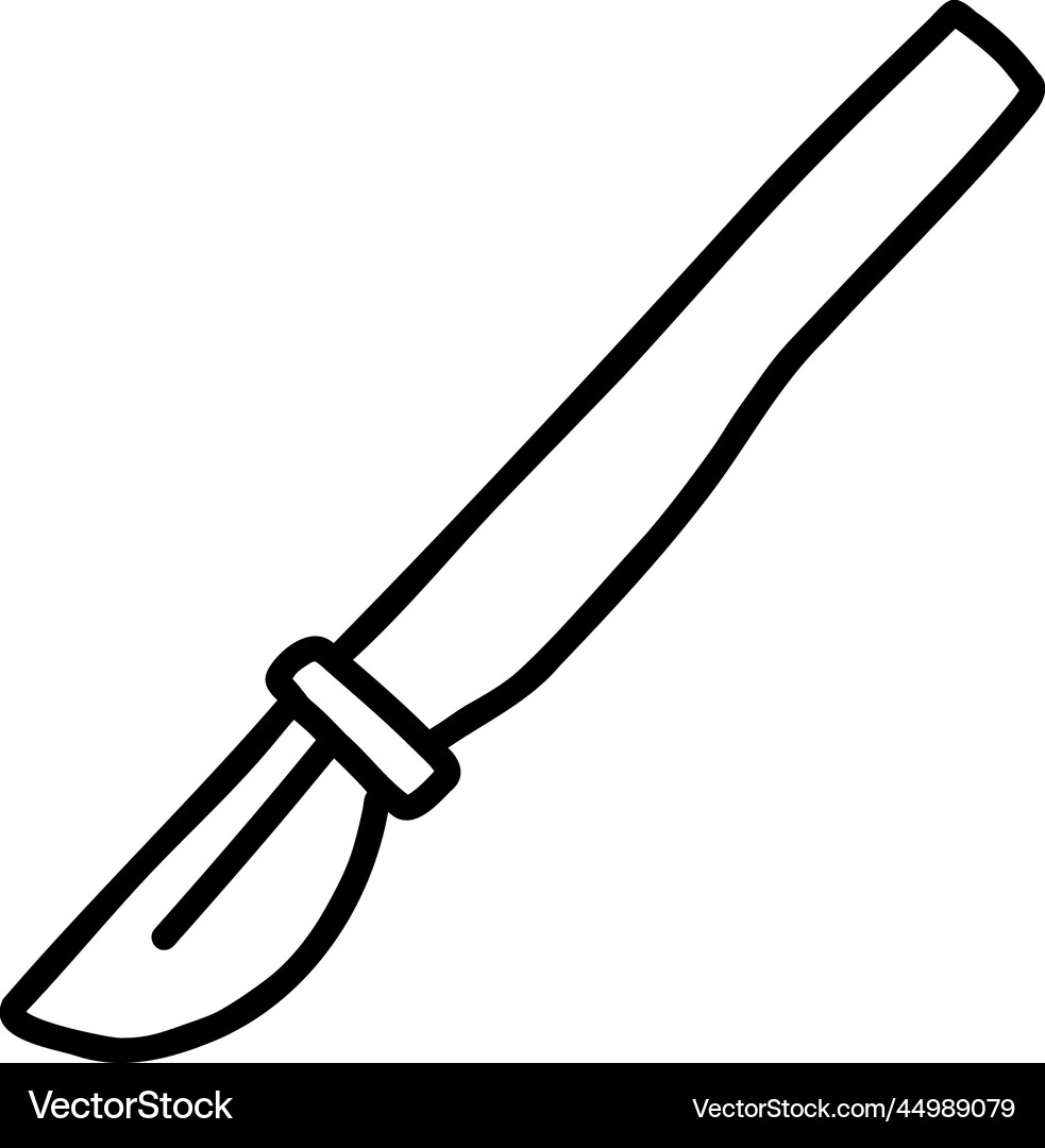 Hand drawn scalpel for doctor Royalty Free Vector Image