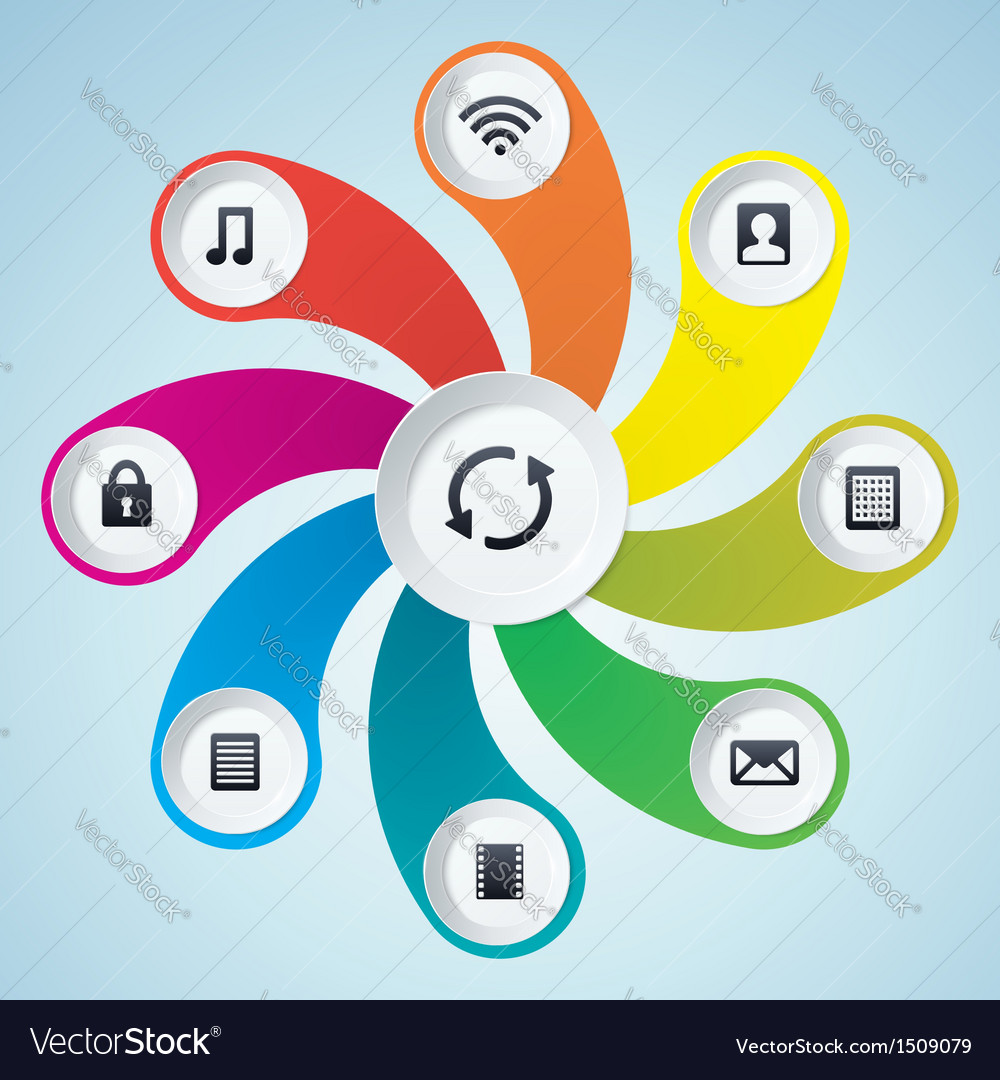 Multimedia design elements Royalty Free Vector Image