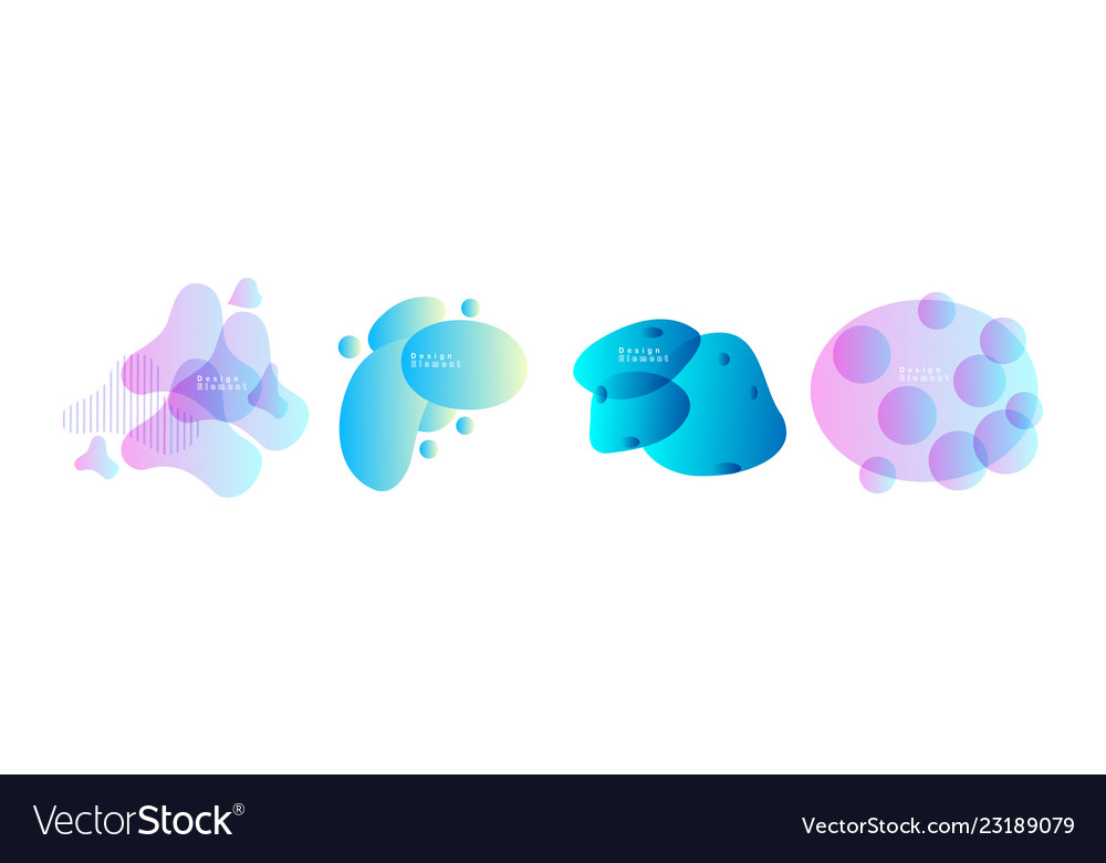 Set abstract modern graphic elements Royalty Free Vector
