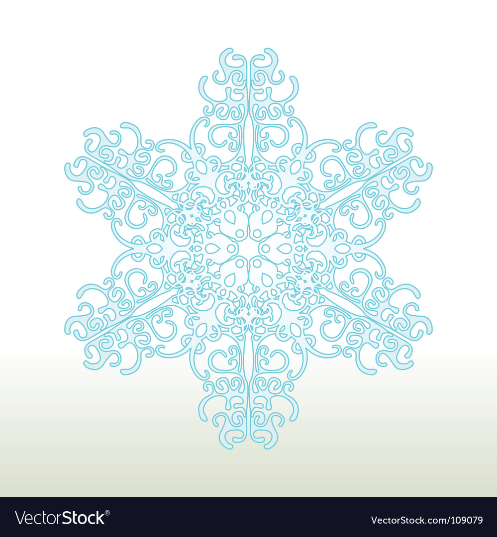 Snowflake Royalty Free Vector Image - VectorStock