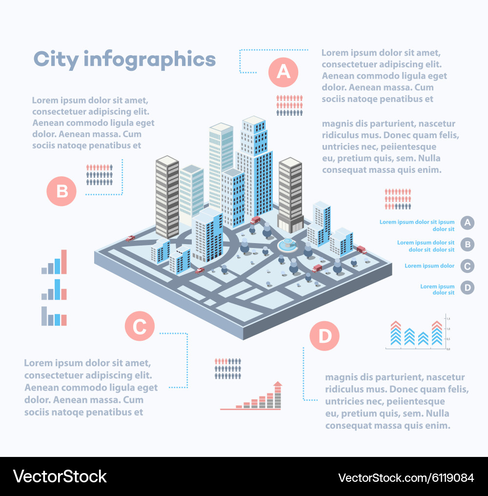 City infographics Royalty Free Vector Image - VectorStock