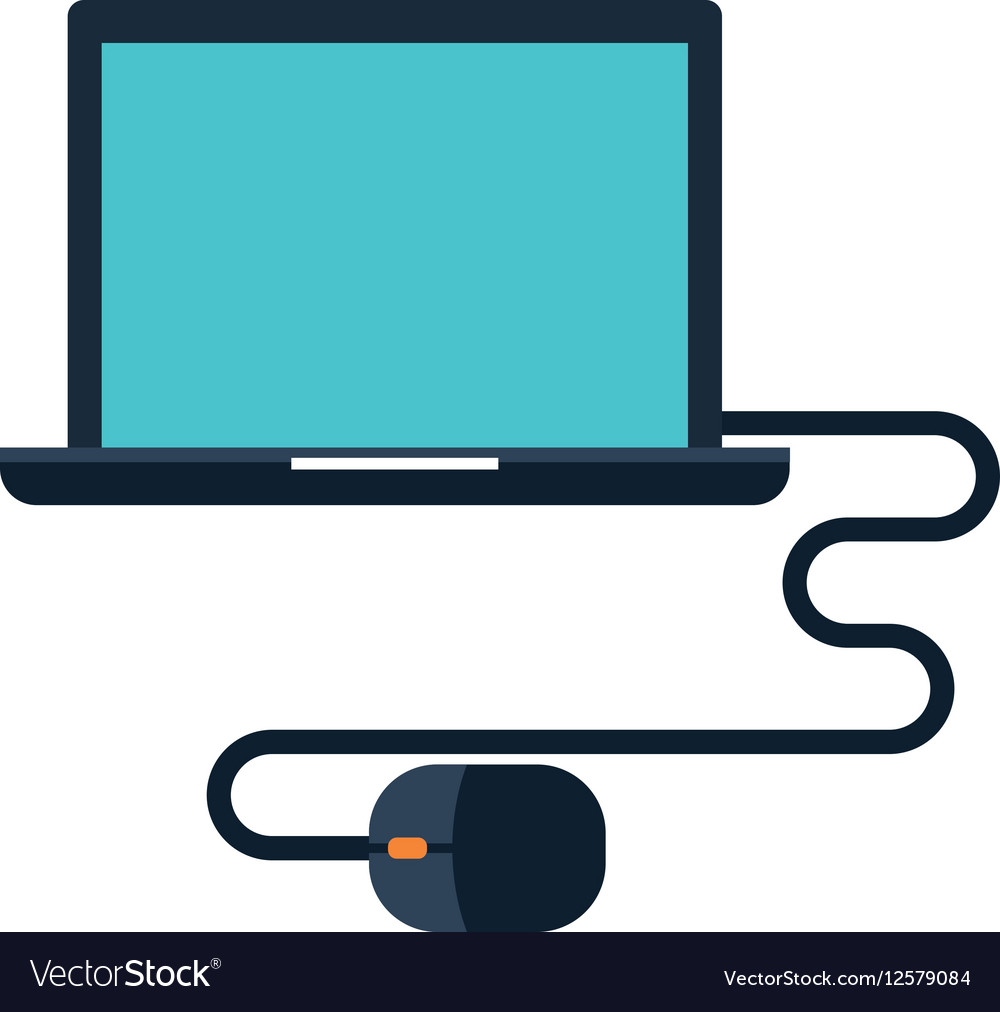 Laptop computer technology Royalty Free Vector Image
