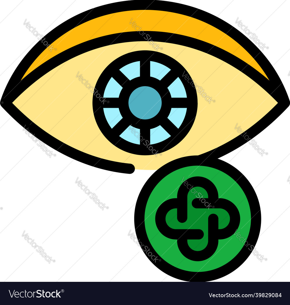 Optometry icon color outline Royalty Free Vector Image Optometry icon color outline Royalty Free Vector Image