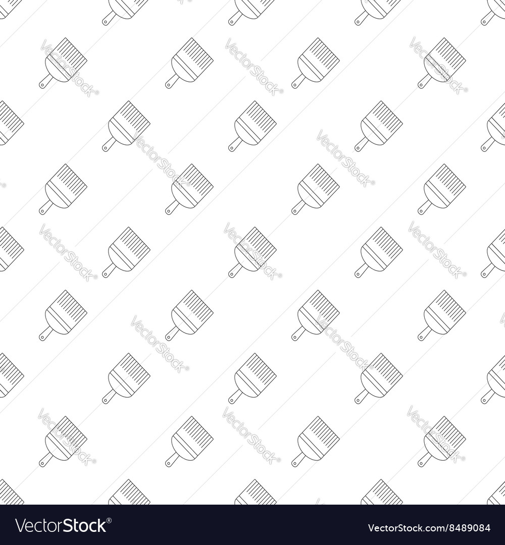 Paint brush pattern seamless Royalty Free Vector Image