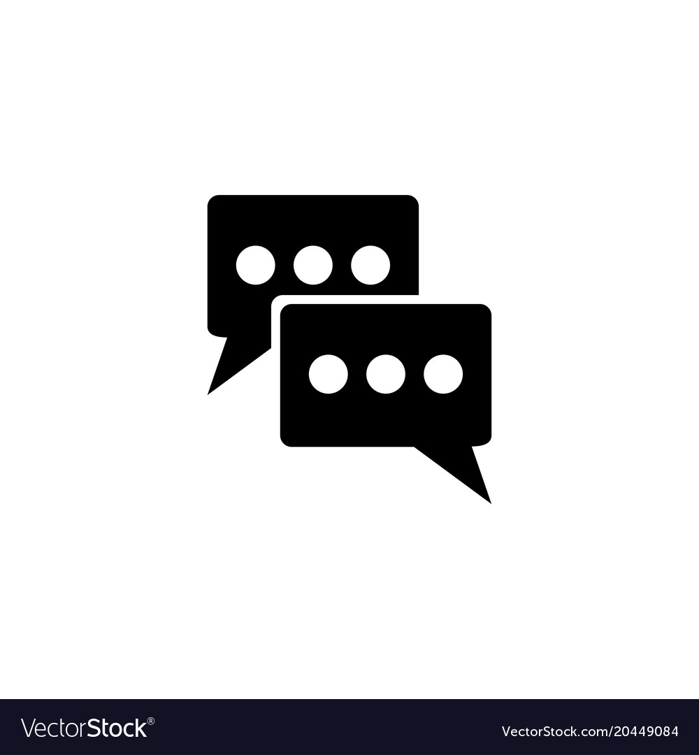 Sms message flat icon Royalty Free Vector Image
