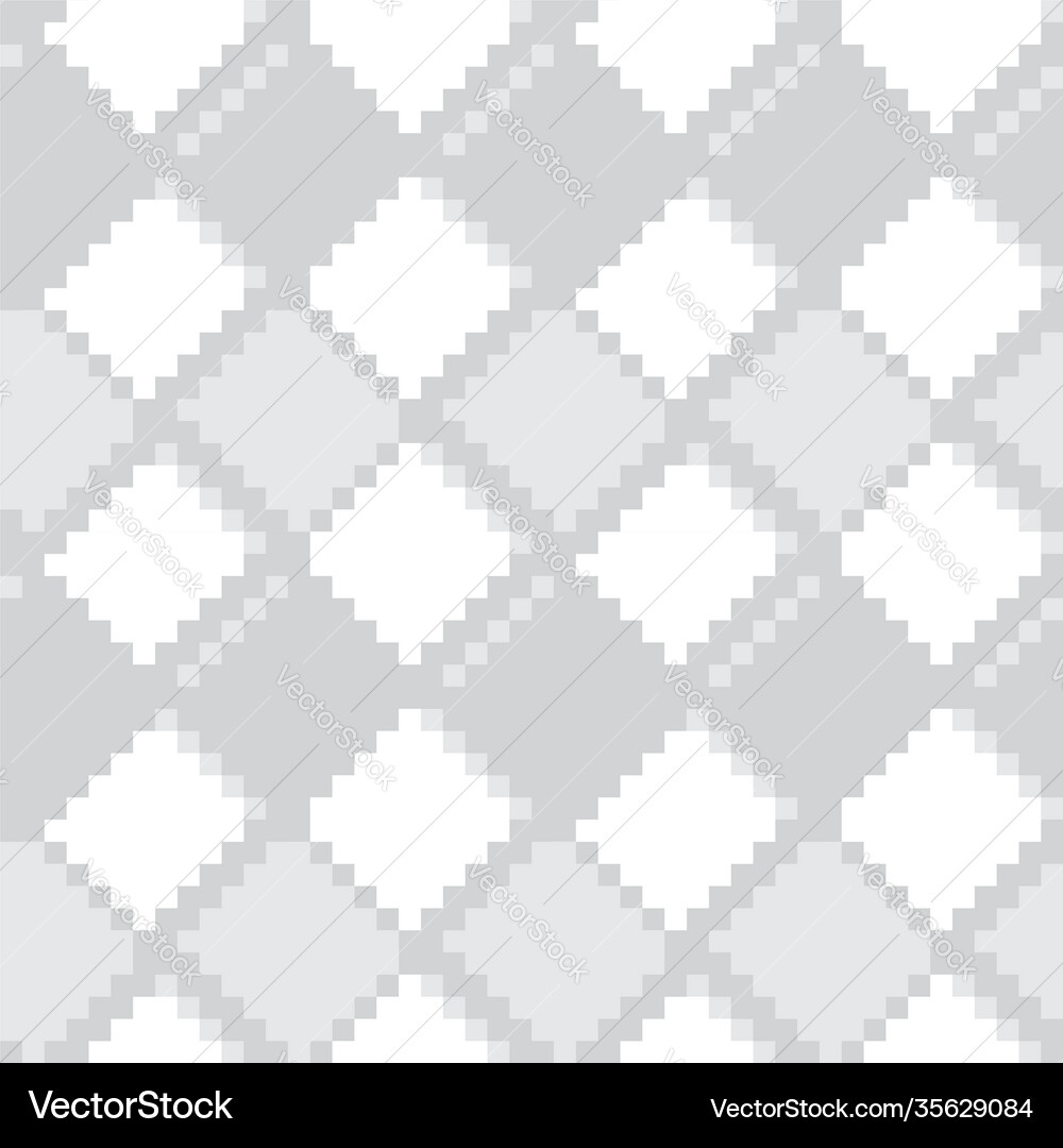 White argyle seamless pattern background Vector Image