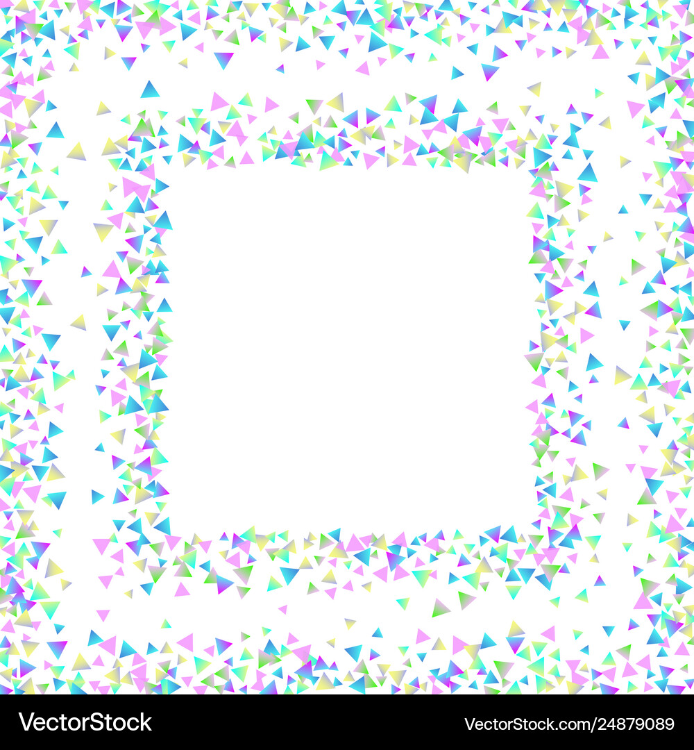 Confetti triangles on a white background Vector Image