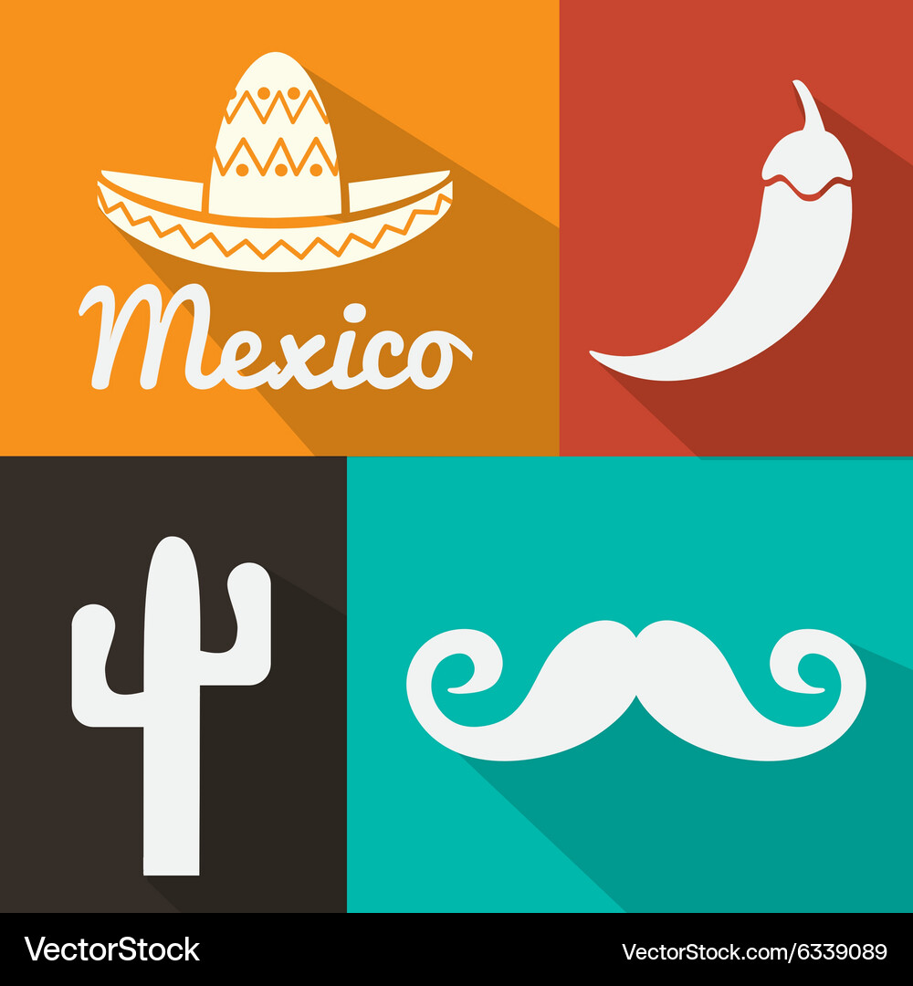 Mexican culture design Royalty Free Vector Image