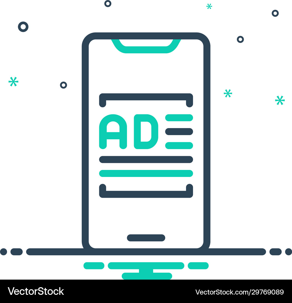 Smartphone ad Royalty Free Vector Image - VectorStock