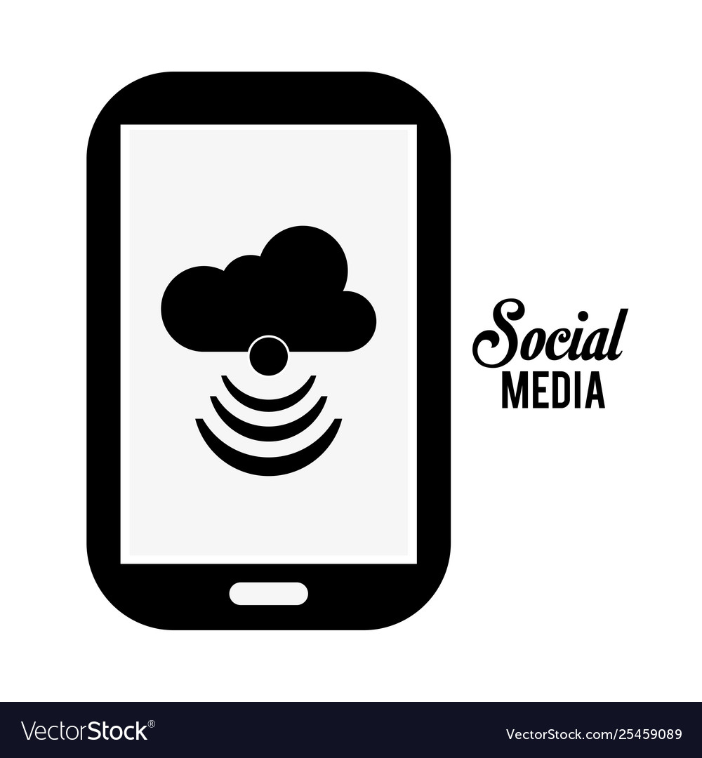 Social media and technology design Royalty Free Vector Image