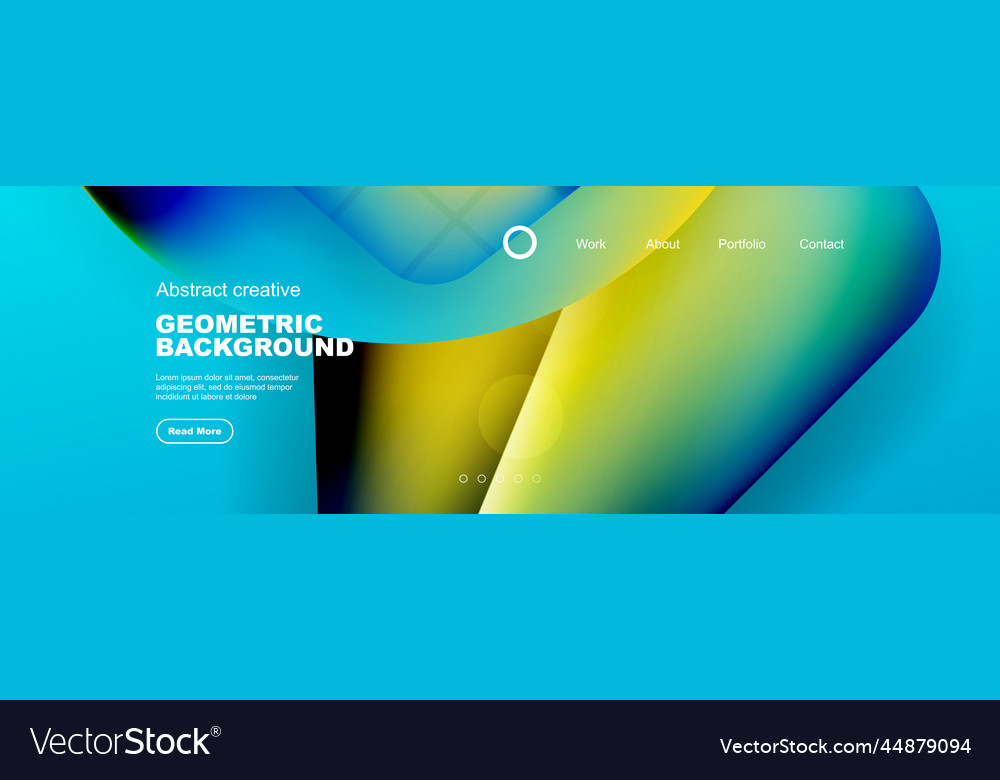 Bright glossy overlapping geometric shapes Vector Image