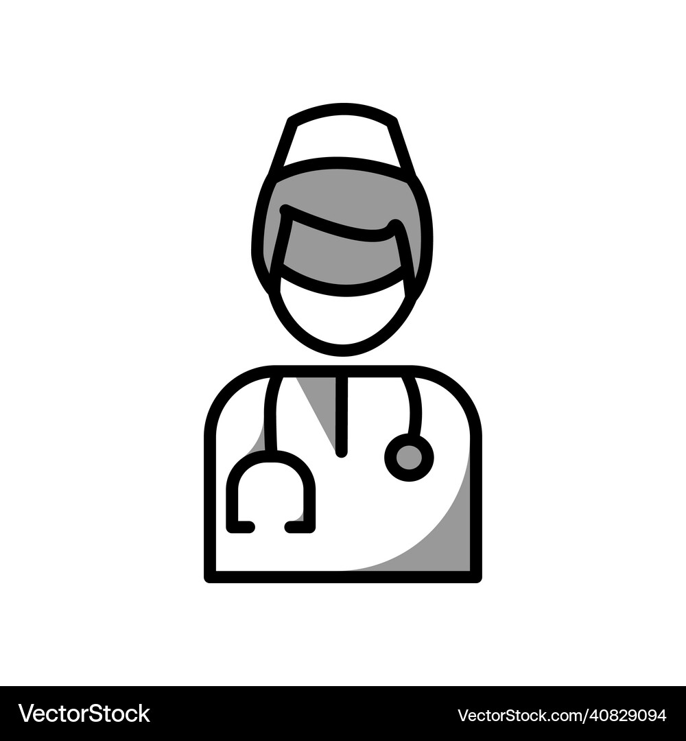 Nurse icon template Royalty Free Vector Image - VectorStock