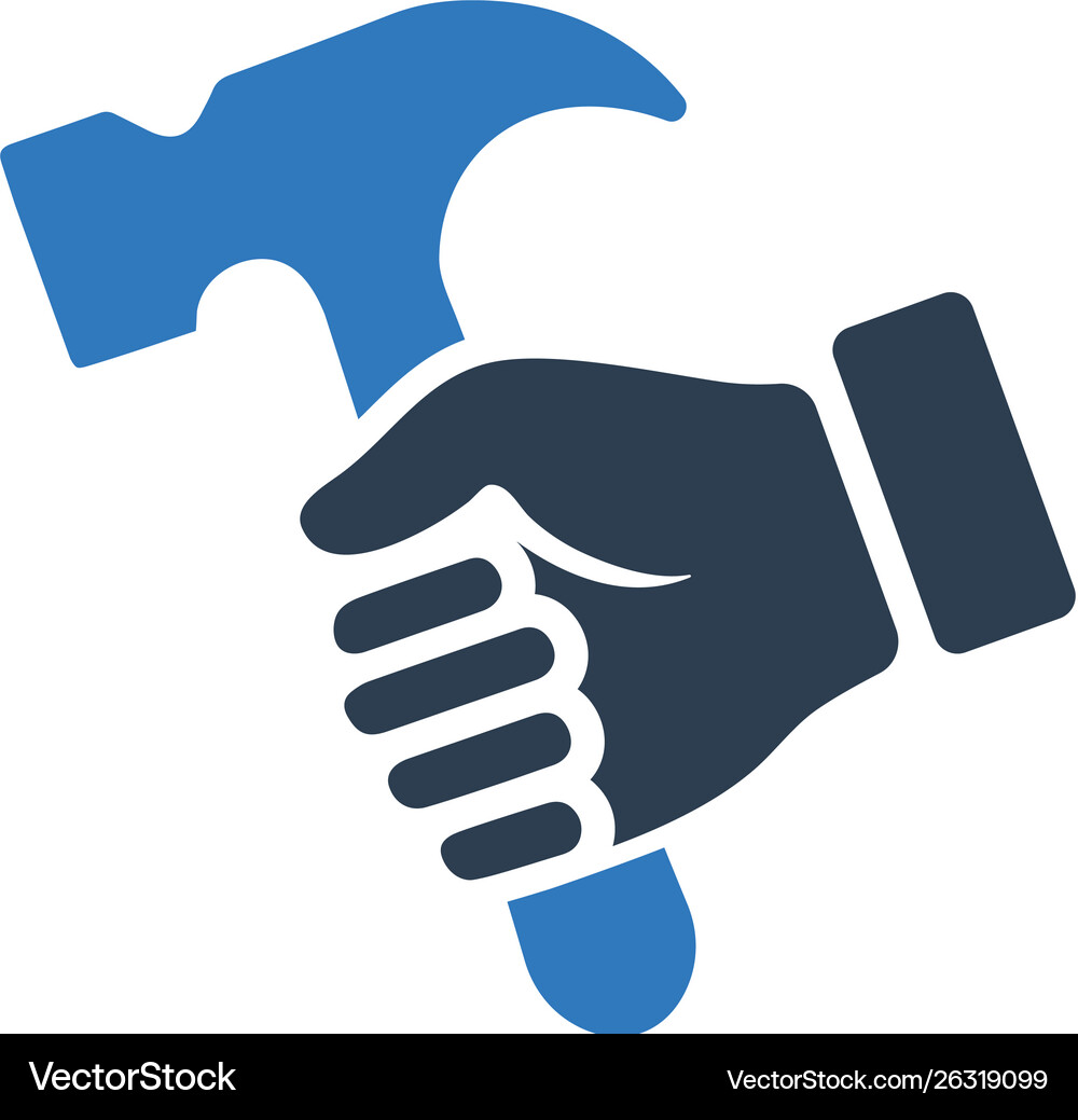 Hammer tool icon Royalty Free Vector Image - VectorStock