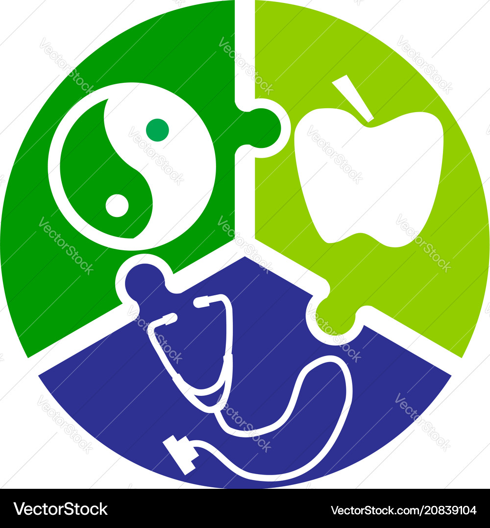 Healthy care synergy Royalty Free Vector Image