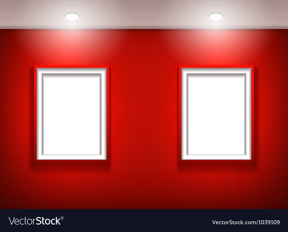 Gallery frames Royalty Free Vector Image - VectorStock