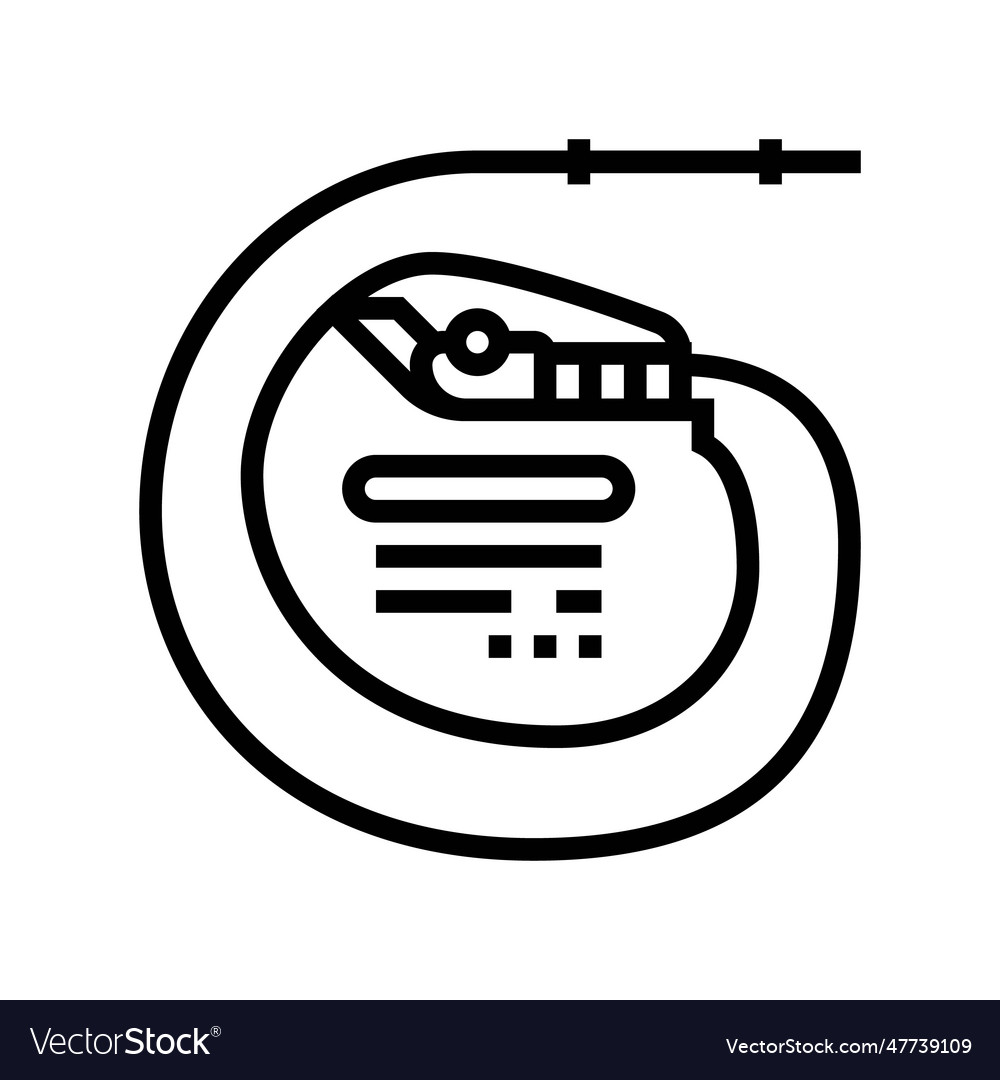 Pacemaker biomedical line icon Royalty Free Vector Image Pacemaker biomedical line icon Royalty Free Vector Image