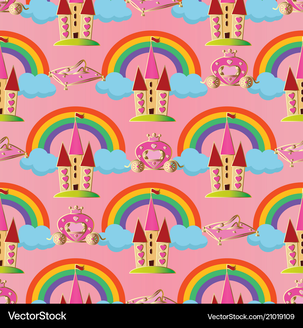 Pink seamless pattern background wallpaper Vector Image