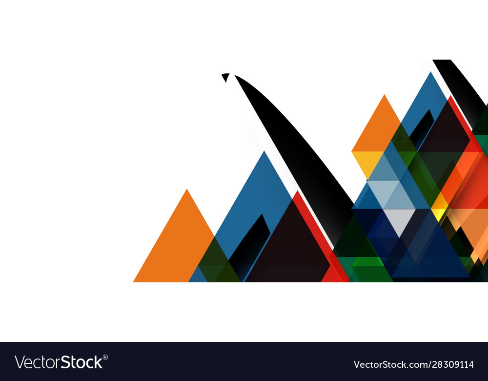 Abstract triangle pattern colorful backdrop Vector Image